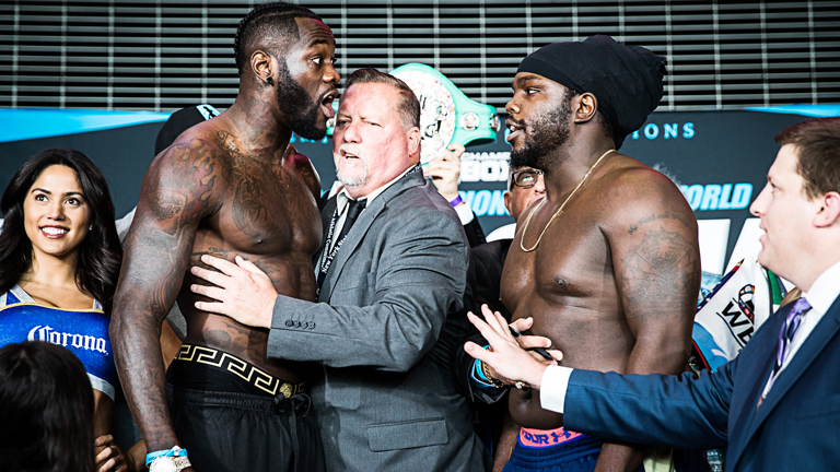 Weights: Wilder 220 lbs, Stiverne 254 lbs