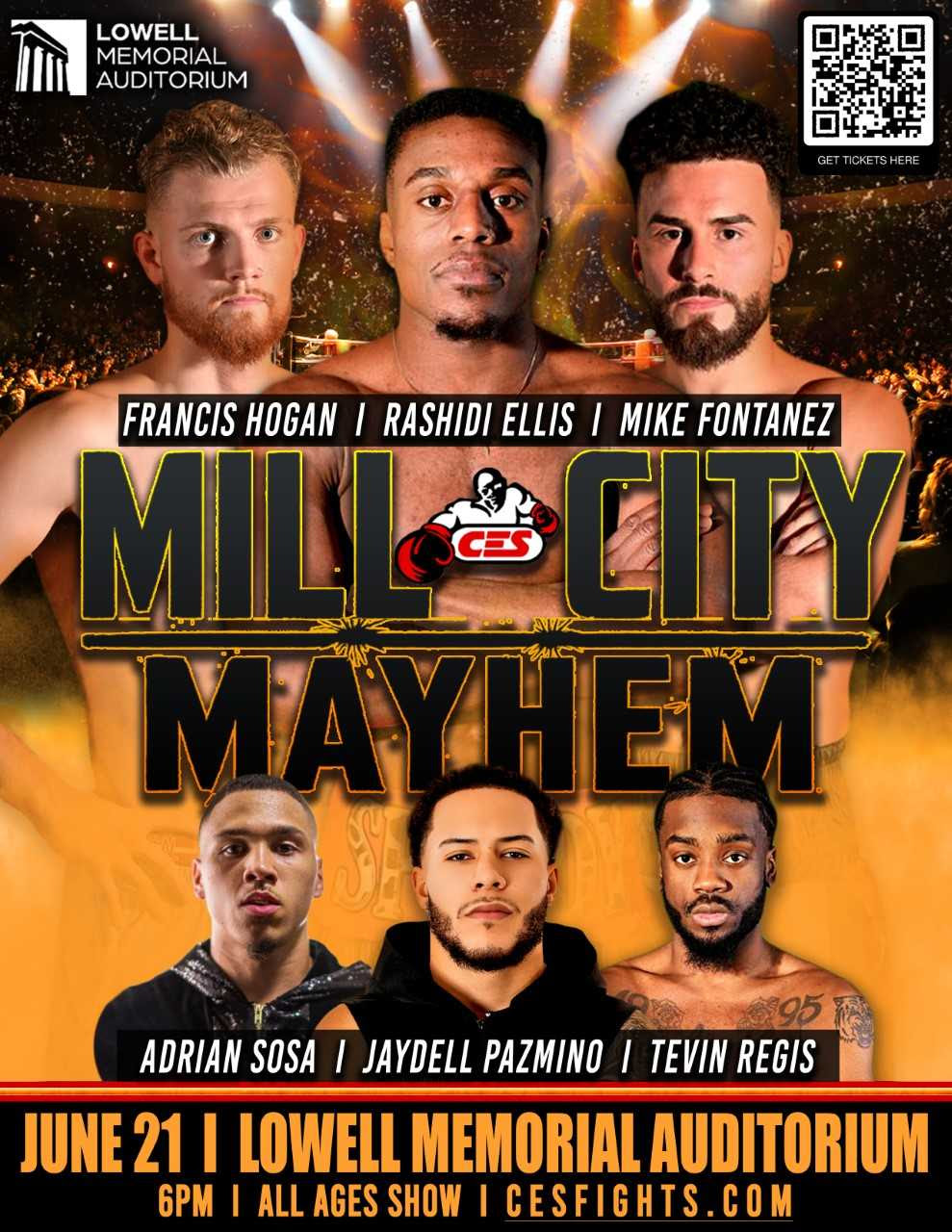 CES Boxing Brings 'Mill City Mayhem' to Lowell Memorial Auditorium on ...
